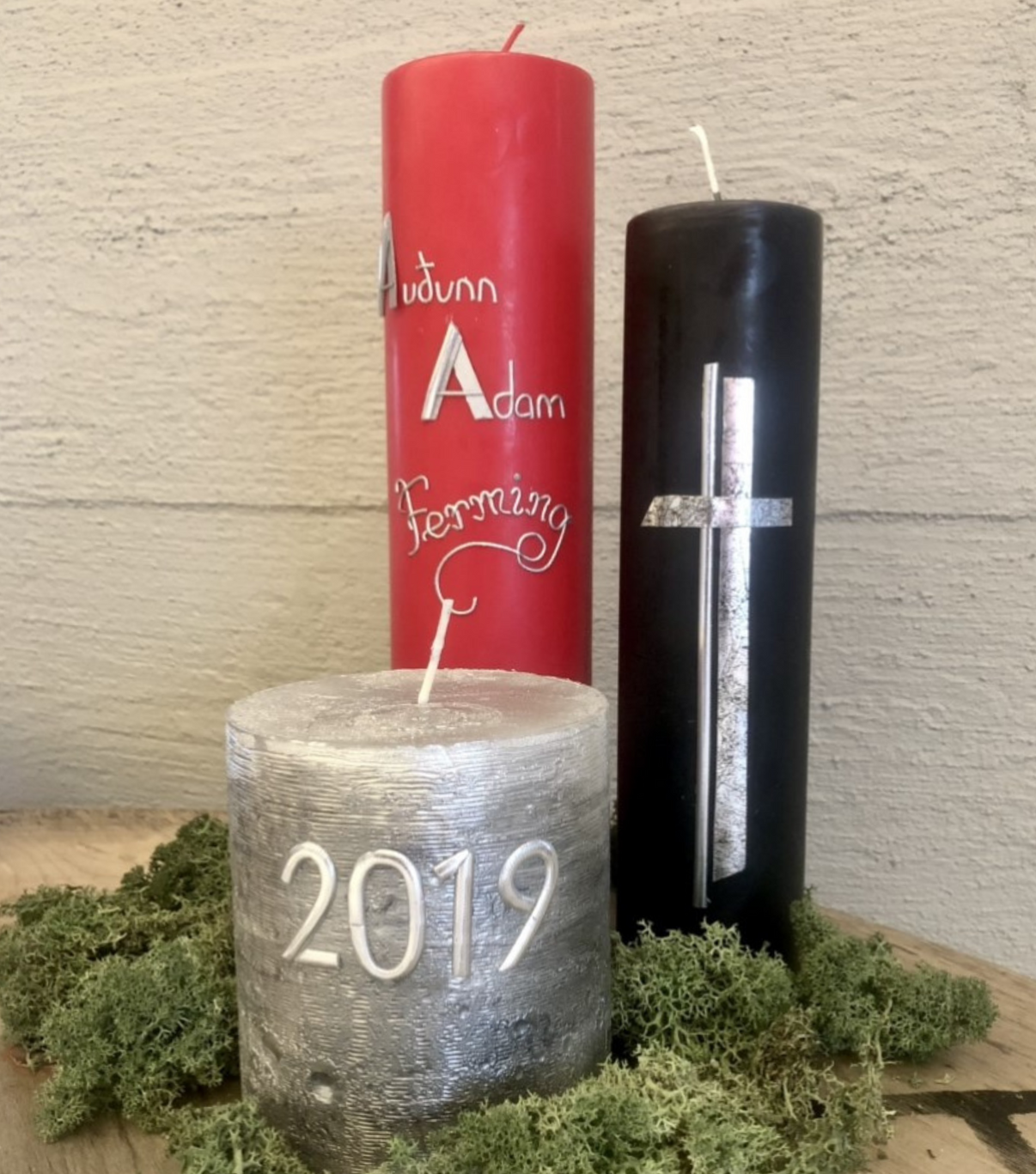 Custom-made Confirmation Candles – EY Collection Iceland